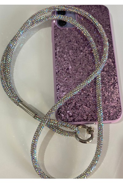 Swarovski Taşlı Janjanlı Gümüş Üzerine Renkli Taşlı Telefon Boyun Askısı Swarovski Taşlı Janjanlı Gümüş Üzerine Renkli Taşlı Telefon Boyun Askısı