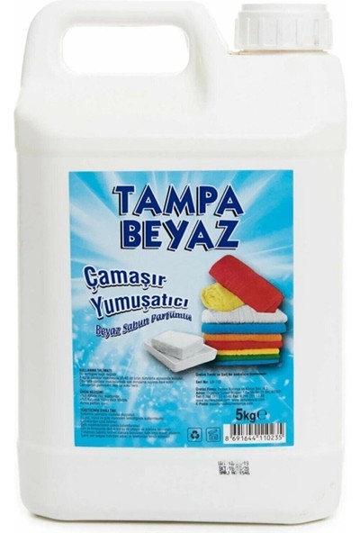 Tampa Beyaz Sabun Kokulu Çamaşır Yumuşatıcısı 5 Lt 4'lü Set