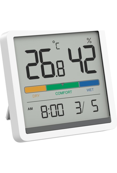 Mıııw Dijital Termometre Sıcaklık ve Nem Ölçer Masa Saati