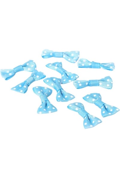 Yumuşak Keçe Grogren Puantyeli Fiyonk 50 Adet