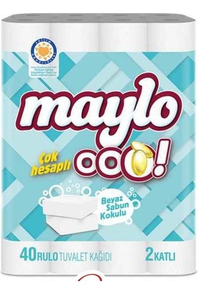 Maylo Tuvalet Kağıdı Sabun Kokulu Parfümlü 40’lı (40 Rulo) Maylo Tuvalet Kağıdı Sabun Kokulu Parfümlü 40’lı (40 Rulo)
