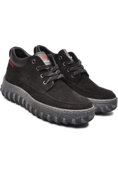 Pierre Cardin Siyah Nubuk Hakiki Deri Erkek Bot