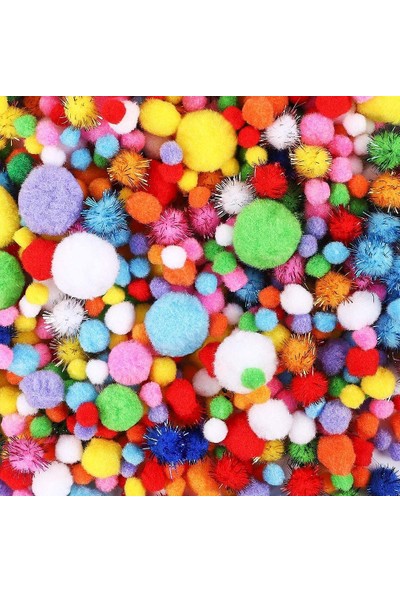 Charge Hehali 1000 Adet Renkli Pom Pom Topları Charge Hehali 1000 Adet Renkli Pom Pom Topları
