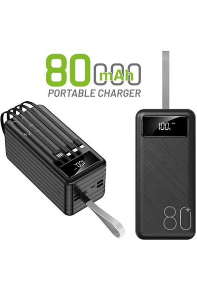 Sprange Sr-P9 80000MAH LCD Ekran Portable Fast Charger Powerbank Sprange Sr-P9 80000MAH LCD Ekran Portable Fast Charger Powerbank