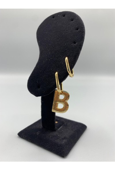 Bujiteri Dükkanı B Harfli Set Küpe Bujiteri Dükkanı B Harfli Set Küpe