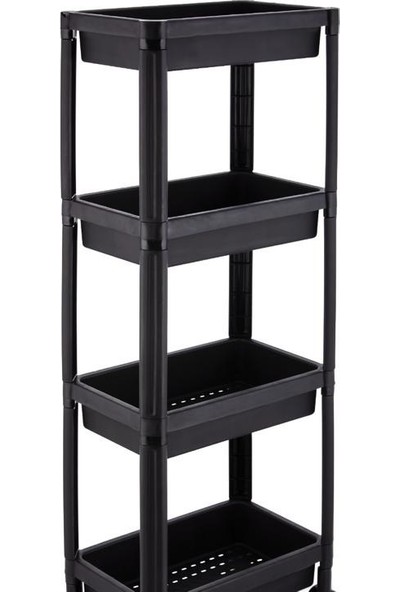 Sev Plastik 4 Katlı Tekerleksiz Raf Ünitesi Sev Plastik 4 Katlı Tekerleksiz Raf Ünitesi