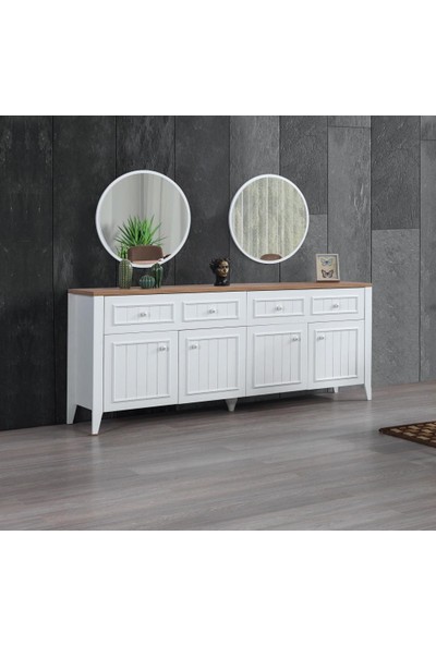 Sivas Gözde Mobilya Gözde Yemek Odası Aynalı Konsol Büfe