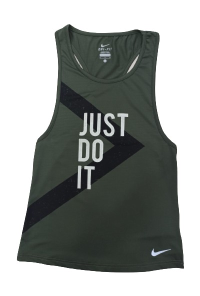 Outletbul Haki Renk Just Do It Slim Fit Nefes Alan Kadın Sporcu Atlet Outletbul Haki Renk Just Do It Slim Fit Nefes Alan Kadın Sporcu Atlet