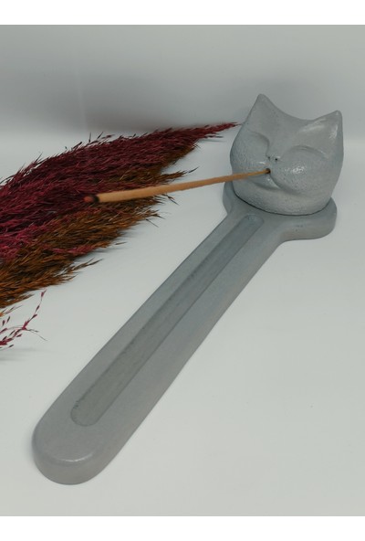 CM Home Kedi Model Doğal Beton Tasarim Tütsülük (Gri Renk) CM Home Kedi Model Doğal Beton Tasarim Tütsülük (Gri Renk)