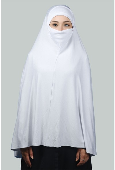 Al-Tobeh Nikaplı Turlu Hicap 5xl - Beyaz Al-Tobeh Nikaplı Turlu Hicap 5xl - Beyaz