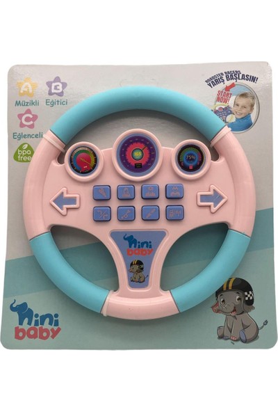 Erdem Oyuncak Nini Baby Direksiyon Eğitici Sesli Müzikli 21*21 cm 8 Tuşlu Oyuncak Direksiyon Erdem Oyuncak Nini Baby Direksiyon Eğitici Sesli Müzikli 21*21 cm 8 Tuşlu Oyuncak Direksiyon