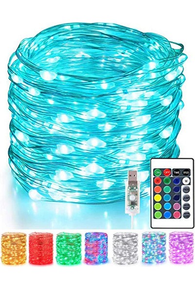 Ally 10 Metre Rgb LED Işık Kumandalı USB 16 Farklı Renk Perde Işık Ally 10 Metre Rgb LED Işık Kumandalı USB 16 Farklı Renk Perde Işık