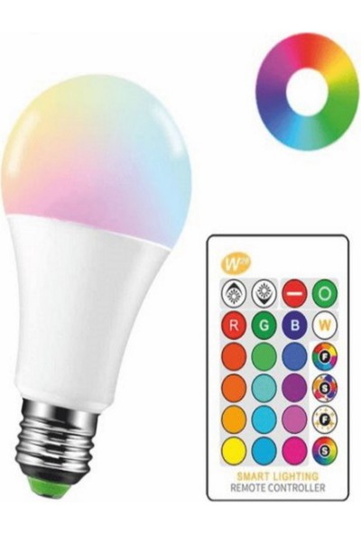 Sanec Uzaktan Kumandalı Rgb Ampul