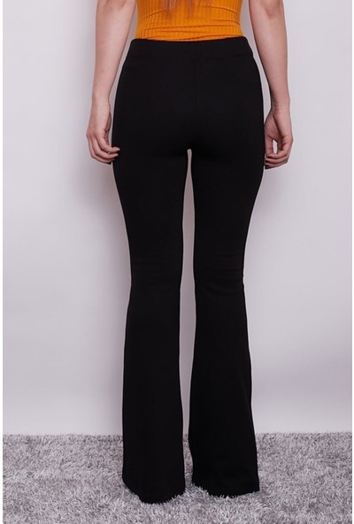 Hüma Collection Kadın Yüksek Bel Ispanyol Paça Tayt