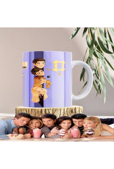 Remonz Friends Fotoğraf Albümü Üç Taraflı Baskılı Porselen Kupa Bardak Remonz Friends Fotoğraf Albümü Üç Taraflı Baskılı Porselen Kupa Bardak