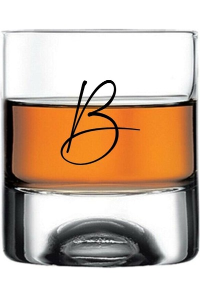 Paşabahçe B Harfi Yazılı Paşabahçe Viski Bardağı
