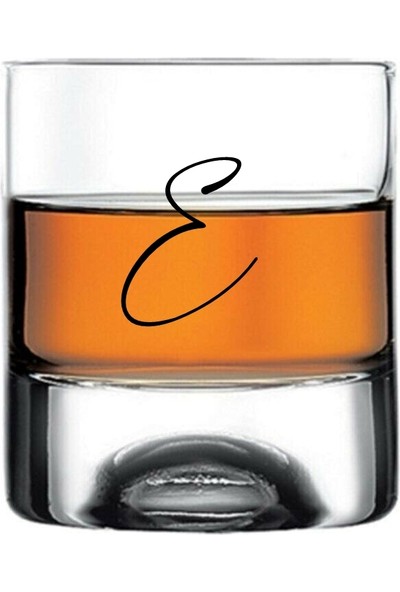 Paşabahçe E Harfi Yazılı Paşabahçe Viski Bardağı