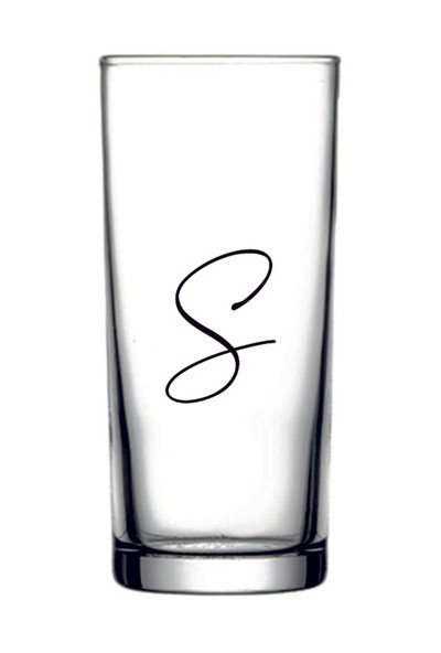 Paşabahçe S Harfli / Harfi Yazılı Çıkmayan Baskılı Rakı Bardağı Kadehi