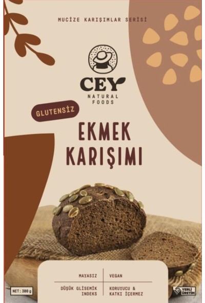 Cey Natural Glutensiz Ekmek Karışımı 300 gr