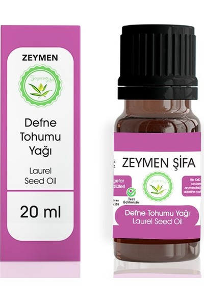 Zeymen Şifa Defne Tohumu Yağı 20 ml Zeymen Şifa Defne Tohumu Yağı 20 ml