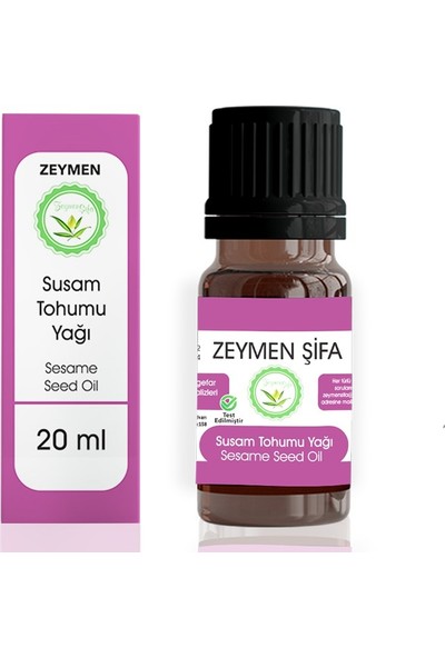 Zeymen Şifa Susam Tohumu Yağı 20 ml