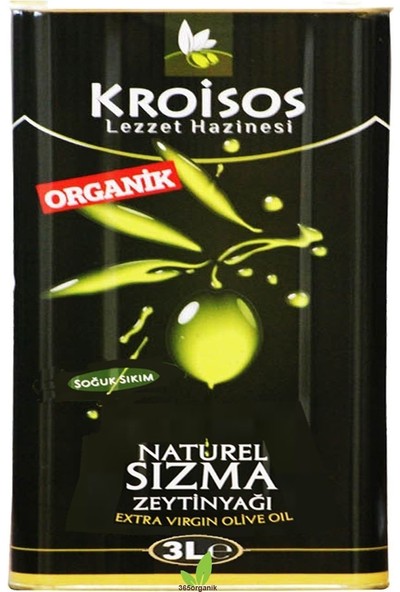 Kroisos Organik Zeytinyağı 3 Lt