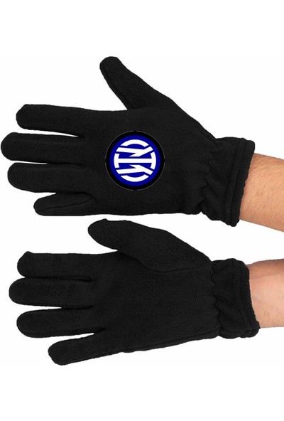 Rowalsi Inter Baskılı Kışlık Uzun Polar Eldiven BLL2746