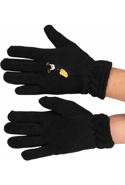 Rowalsi Simpson Baskılı Kışlık Uzun Polar Eldiven BLL3163
