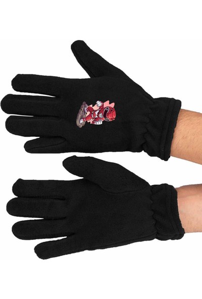 Rowalsi Red Ranger Baskılı Kışlık Uzun Polar Eldiven BLL3383 Rowalsi Red Ranger Baskılı Kışlık Uzun Polar Eldiven BLL3383