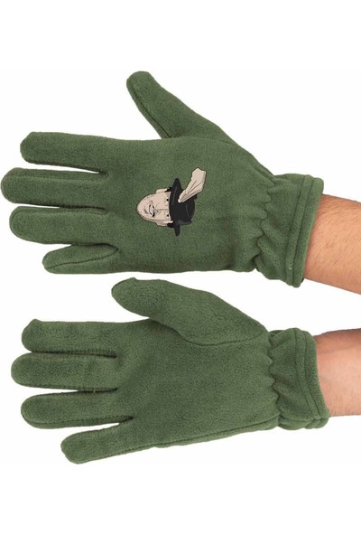 Rowalsi Turist Ömer Baskılı Kışlık Uzun Polar Eldiven BLL188