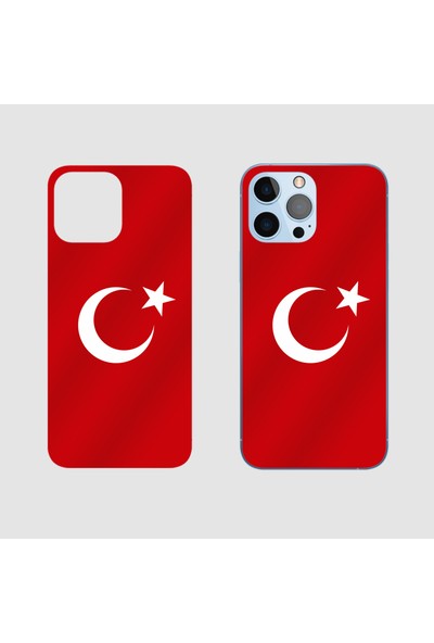 Winex Apple iPhone 8 Türk Bayrağı Arka Kaplama