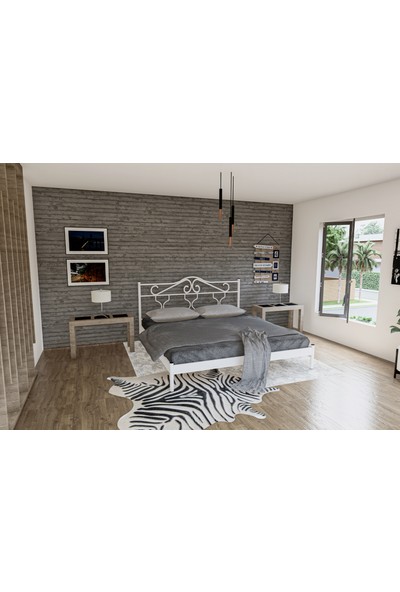 Metalia Gm 301 Gold Dublex Metal Karyola Beyaz 140X190 Metalia Gm 301 Gold Dublex Metal Karyola Beyaz 140X190