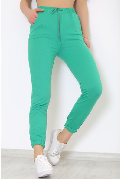 Iki Iplik Eşofman Altı Açıkyeşil