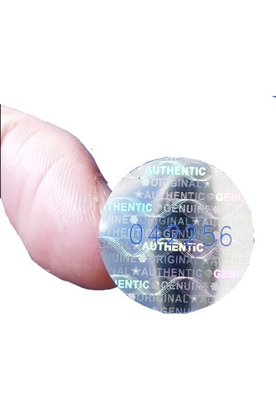 Portrayer 100 Adet 1,5cm Çap Hologramlı Garanti Etiketi Seri Numaralı Portrayer 100 Adet 1,5cm Çap Hologramlı Garanti Etiketi Seri Numaralı