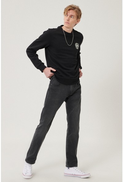 Daren Straight Fit Normal Bel Denim Esnek Jean Kot Pantolon