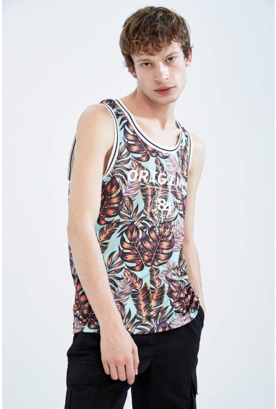 DeFacto Slim Fit Bisiklet Yaka Askılı Atlet X7329AZ22SM