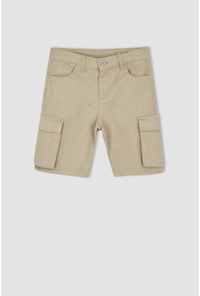 DeFacto Erkek Çocuk Gabardin Bermuda X3072A622SM