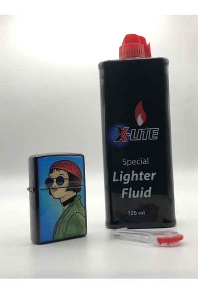 Tanem Mathilda - Benzinli Çakmak (X-Lite Benzin Gazı 120 ml ve 5'li Çakmak Taşı Hediyedir)