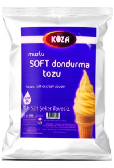 Koza Muzlu Soft Dondurma Tozu (1250 Gr/5 Lt Süt) Koza Muzlu Soft Dondurma Tozu (1250 Gr/5 Lt Süt)