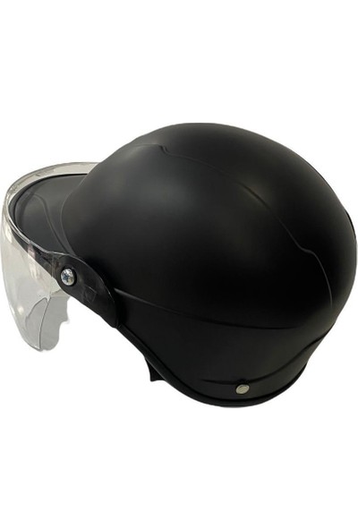 Mg Moto Yazlık Şeffaf Camlı Motosiklet Kaskı