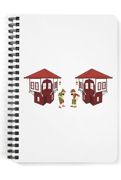 Rowalsi Hacıvat Karagöz Baskılı Ahşap Kapaklı Defter 15X20 cm DFT499 Rowalsi Hacıvat Karagöz Baskılı Ahşap Kapaklı Defter 15X20 cm DFT499