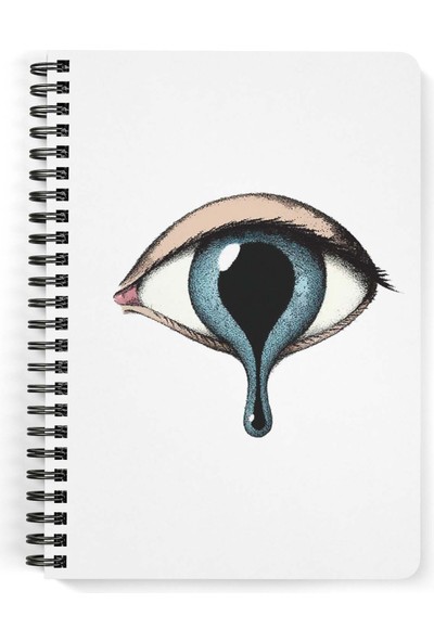 Rowalsi Göz Baskılı Ahşap Kapaklı Defter 15X20 cm DFT322