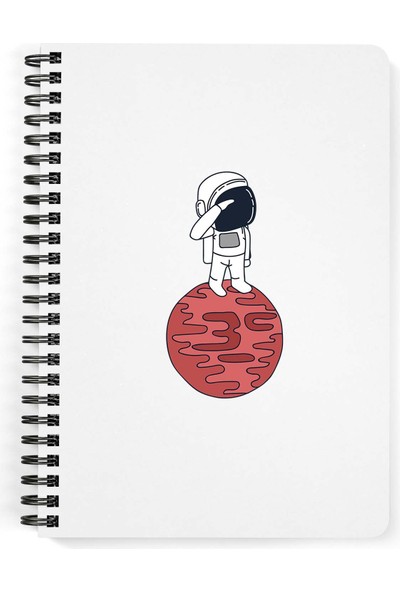 Rowalsi Astronot Selamı Baskılı Ahşap Kapaklı Defter 15X20 cm DFT1933 Rowalsi Astronot Selamı Baskılı Ahşap Kapaklı Defter 15X20 cm DFT1933