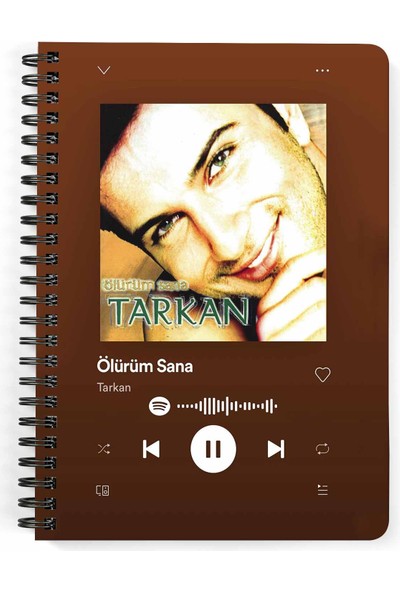 Rowalsi Ölürüm Sana Tarkan Spotify Karekodlu Baskılı Ahşap Kapaklı Defter 15X20 cm DFT2837 Rowalsi Ölürüm Sana Tarkan Spotify Karekodlu Baskılı Ahşap Kapaklı Defter 15X20 cm DFT2837