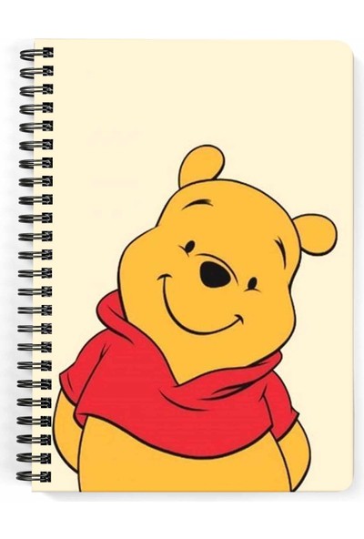 Rowalsi Winnie-The-Pooh Baskılı Ahşap Kapaklı Defter 15X20 cm DFT4231