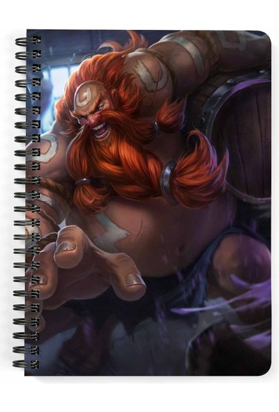 Rowalsi Jungle Lol Baskılı Ahşap Kapaklı Defter 15X20 cm DFT3222