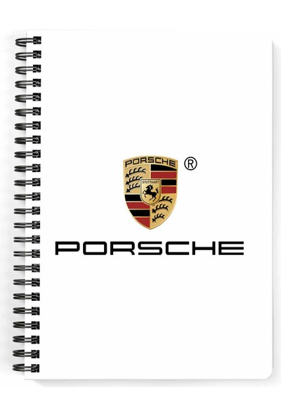 Rowalsi Porsche Baskılı Ahşap Kapaklı Defter 15X20 cm DFT5746