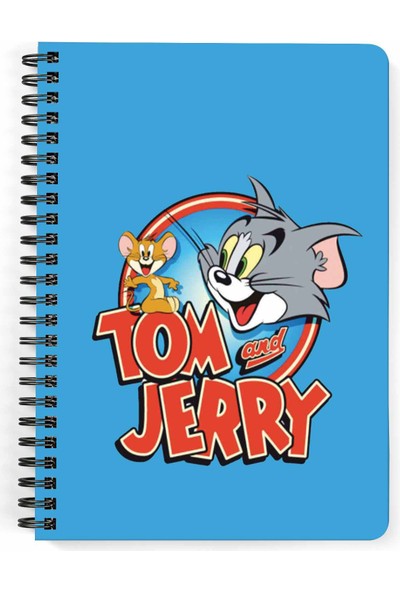 Rowalsi Tom ve Jerry Baskılı Ahşap Kapaklı Defter 15X20 cm DFT4903