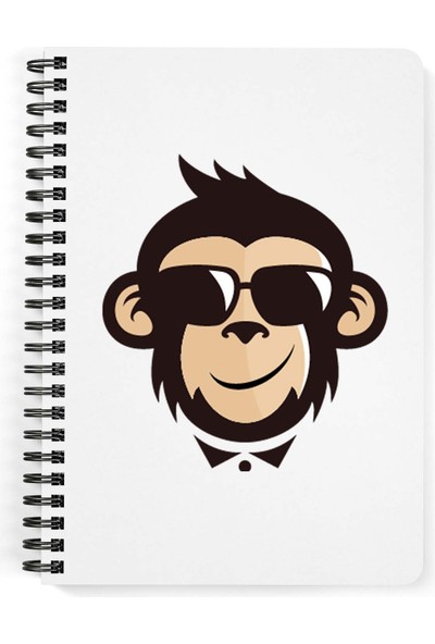 Rowalsi Gözlüklü Maymun Baskılı Ahşap Kapaklı Defter 15X20 cm DFT823 Rowalsi Gözlüklü Maymun Baskılı Ahşap Kapaklı Defter 15X20 cm DFT823