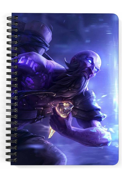 Rowalsi Mid Lol Baskılı Ahşap Kapaklı Defter 15X20 cm DFT3228